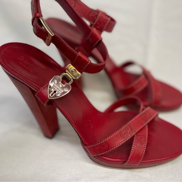 Gucci | Shoes | Gucci Heart Locket Strappy Sandal | Poshmark